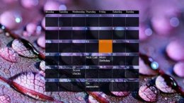 Resizable LCalendar VR1.1 Rainmeter Skin
